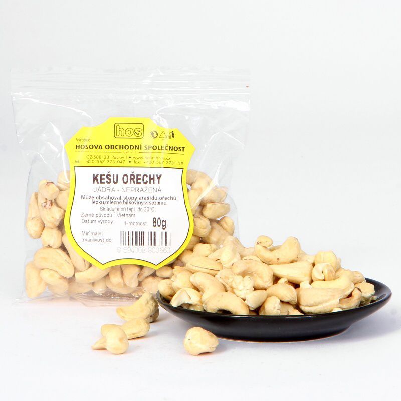 Kešu ořechy 80g | Dobré oříšky, pražené mandle, kešu, sušené ovoce