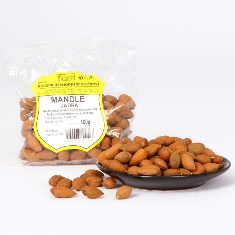 Mandle 100g | Dobré oříšky, pražené mandle, kešu, sušené ovoce